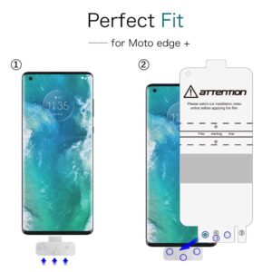 MP-MALL 3-Pack Screen Protector Designed for Motorola Moto Edge Plus, Motorala Edge+, Self Healing Flexible TPU Film HD Clear