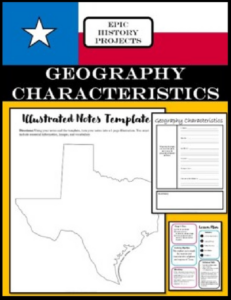 texas history: geography characteristics - illustrated notes