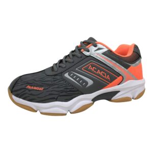 acacia unisex-adult hypershot pickleball shoes, grey/orange, 6