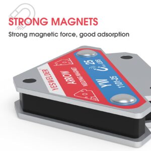 YESWELDER 25 LB & 50LB Welding Magnet-4 Pieces of Magnetic Welding Holder 25 LBS /50 LBs Holding Power Welding Accessories