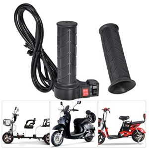 Electric Scooter Thumb, Speed Governing Throttle Grip Handle Bar for Electric Bike Electro-Tricycle Back up Reverse Gear High Middle Low Speed 3-Gear Button