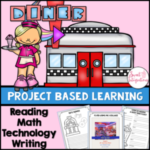 open a diner project based learning math and writing unit