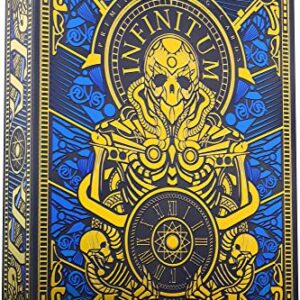 Infinitum Royal Blue & Gold Playing Cards, Deck of Cards with Free Card Game eBook, Premium Card Deck, Cool Poker Cards, Unique Bright Colors for Kids & Adults, Card Decks Games, Standard Size