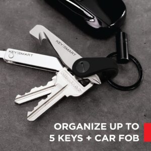 KEY SMART KeySmart Mini Key Organizer Keychain Holder - Compact Key Holder for Keychain Key Case, Key Holder, Attach Key Fob