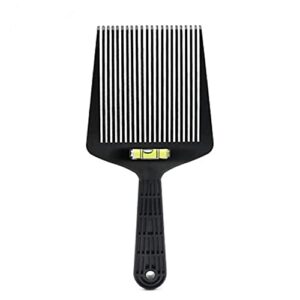 Eforlike Barber Flat Top Comb with level Bang Liquid Oil Hair Cutting Angle Adjustment Large Teeth Comb Styling Tool (black)