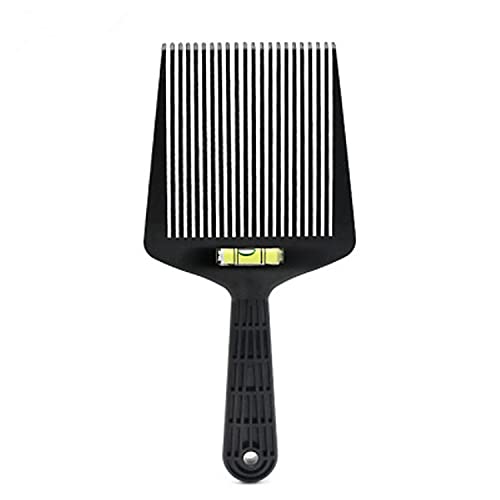 Eforlike Barber Flat Top Comb with level Bang Liquid Oil Hair Cutting Angle Adjustment Large Teeth Comb Styling Tool (black)