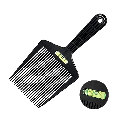 Eforlike Barber Flat Top Comb with level Bang Liquid Oil Hair Cutting Angle Adjustment Large Teeth Comb Styling Tool (black)