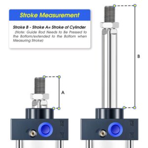 TAILONZ PNEUMATIC Air Cylinder SC 40 X 200 Bore: 40mm Stroke: 200mm Screwed Piston Rod Dual Action