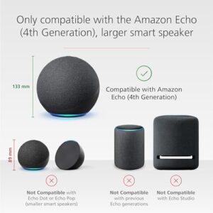 Made For Amazon, Battery Base for Echo (4th generation). Not compatible with previous generations of Echo or Echo Dot (1st Gen, 2nd Gen, or 3rd Gen).