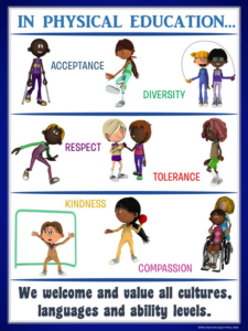 pe poster: diversity and inclusion in physical education- anchor poster