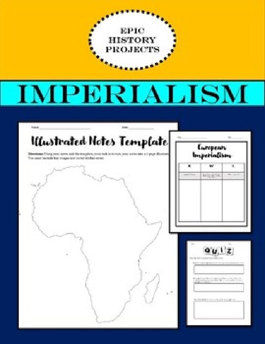 World History: European Imperialism - Mini Lesson & Illustrated Notes