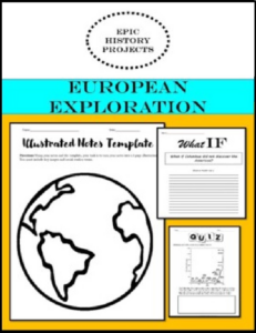 world history: european exploration - mini lesson & illustrated notes