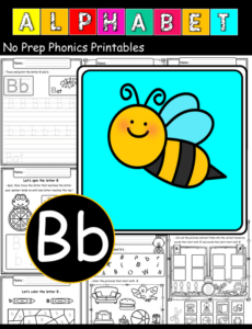 alphabet letter of the week program - alphabet letter b package