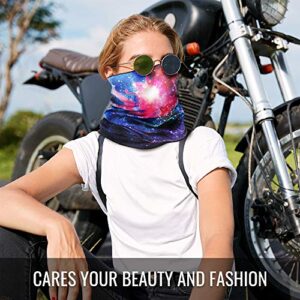 Bandana Face Mask for Men Women, Soft Breathable Scarf Neck Gaiter Mouth Covering to Shield UV Sun Dust for Ski Running Fishing Riding Cycling Festival, Washable Cloth Scarves Face Cover Rave Mask