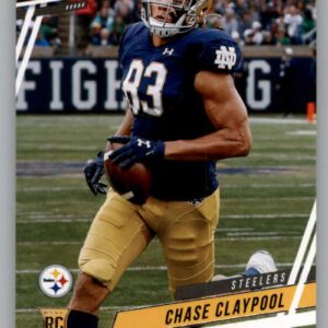 2020 Panini Prestige Football #219 Chase Claypool RC Rookie Card Pittsburgh Steelers Official NFL Trading Card From Panini America