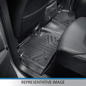 SMARTLINER Custom Fit Floor Mats 2 Row Liner Set Compatible with 2021-2023 Tahoe/Suburban/Yukon & XL with 2nd Row Bench Seat