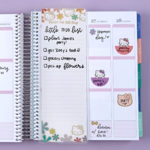 Hello Kitty x Erin Condren Designer Accessories Snap-in Wet Erase to-Do List Dashboard - Reversible, Wet Erase, Repositionable Laminated Reusable Whiteboard for Dry and Wet Erase Markers