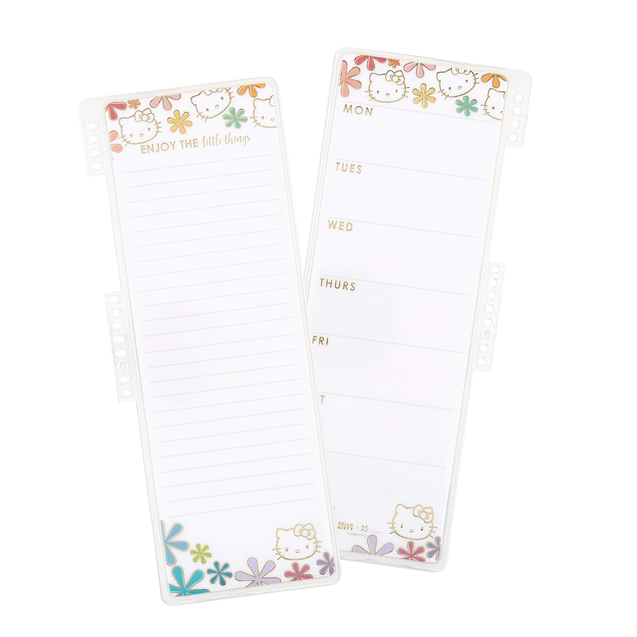 Hello Kitty x Erin Condren Designer Accessories Snap-in Wet Erase to-Do List Dashboard - Reversible, Wet Erase, Repositionable Laminated Reusable Whiteboard for Dry and Wet Erase Markers