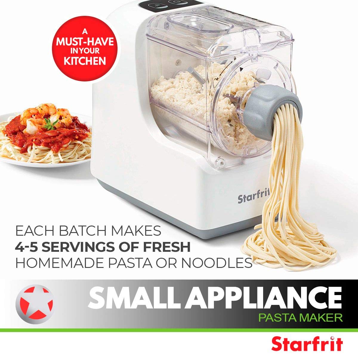 Starfrit 024706-001-0000 Pasta and Noodle Electric Food Makers, normal, White