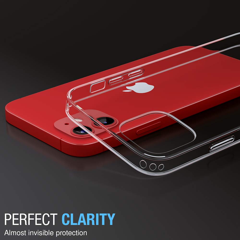 FlexGear Case for iPhone 12 Mini with 2X Glass Screen Protectors [Full Protection] - Crystal Clear