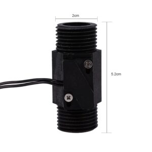 Flow Switches Water Sensor Switch Water Flow Switch, Vertical/Horizontal Water Sensor AC 220V, Plastic Magnetic Water Flow Control Sensor with G1/2" (BSP) Pipe for Electric Water Heater