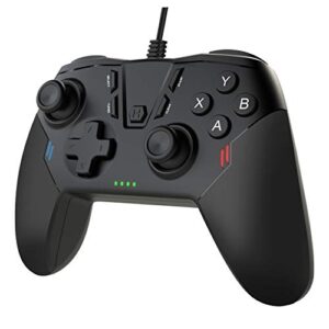 uberwith wired pc game controller, joystick gamepad controller for pc game controller compatible with steam, ps3, windows 10/8/7 pc, laptop, tv box, android mobile phones