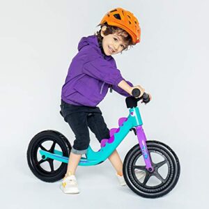 Royalbaby RAWR Kids Balance Bike for Toddlers Boys Girls, 12 Inch Wheels Lightweight Magnesium Frame, 2 to 4 Years Children Training Bicycle Teal