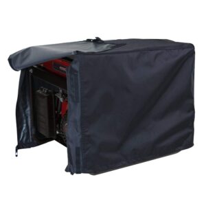 Porch Shield Waterproof Generator Cover 32 x 24 x 24 inch Bundle with Tractor Cover (Black/Light Tan)