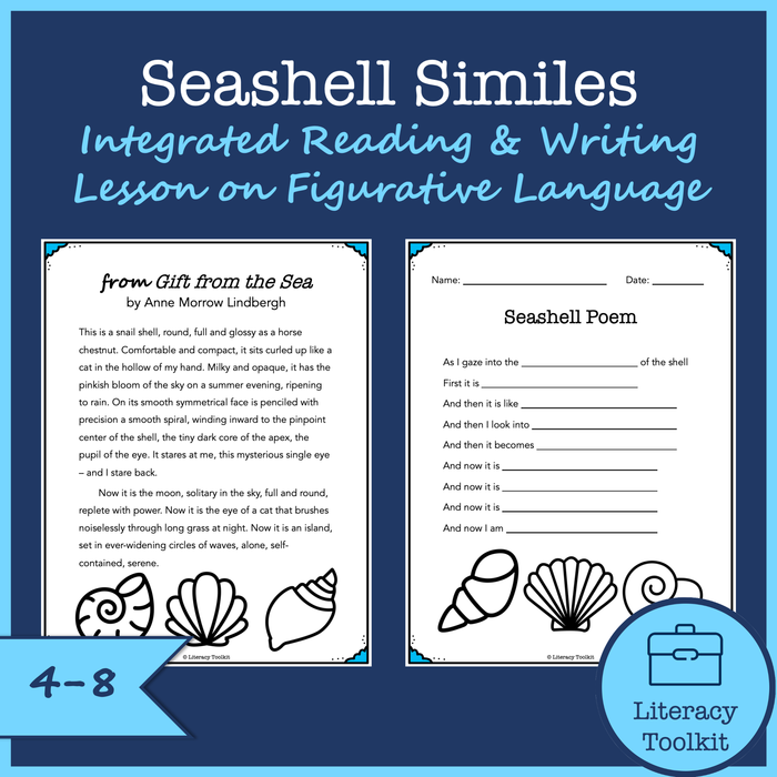 Seashell Similes: Integrated Reading & Writing Lesson on Figurative Language