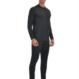 qualidyne Thermal Underwear for Men Long Johns Mens with Fleece Lined, Base Layer Men Cold Weather Top Bottom