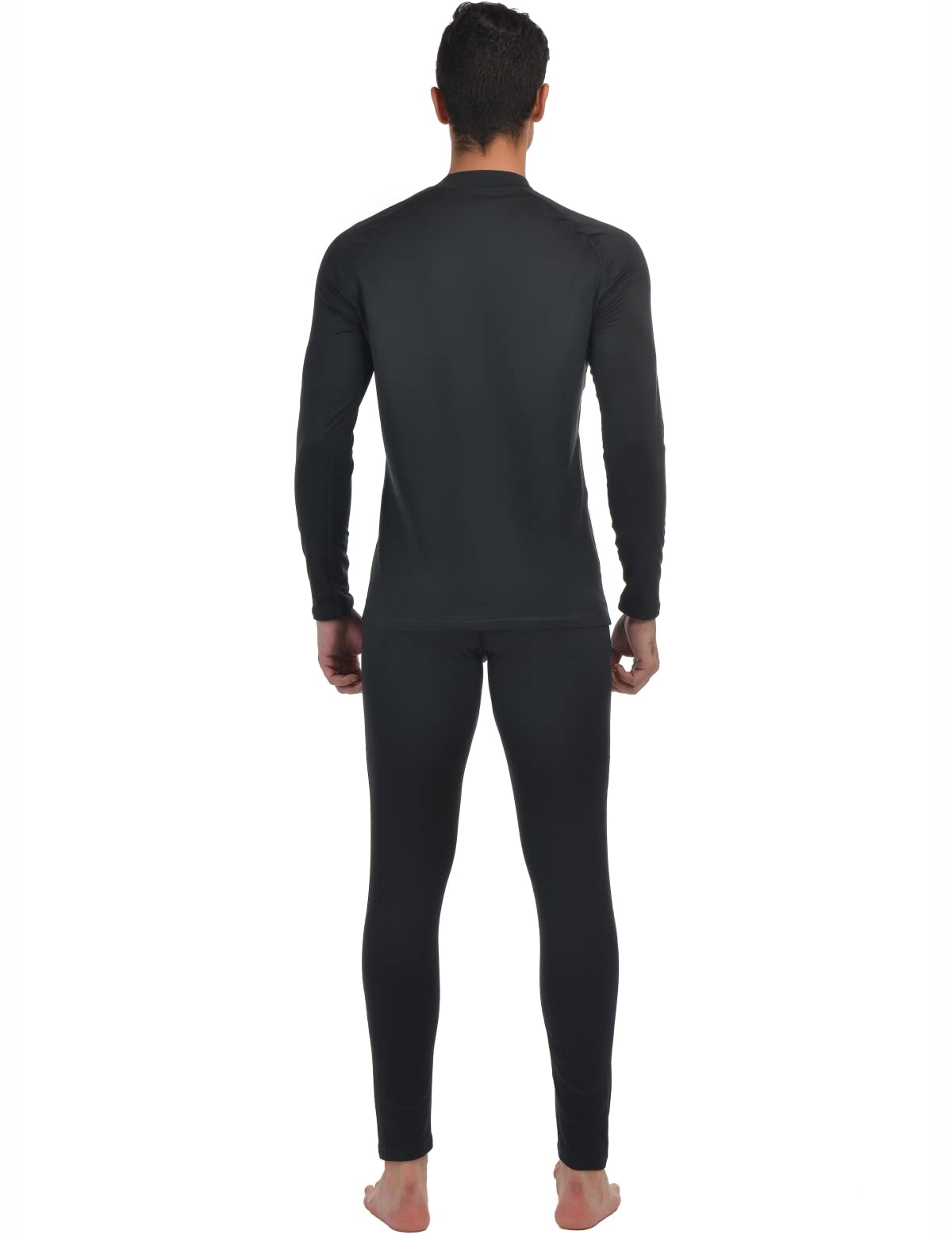 qualidyne Thermal Underwear for Men Long Johns Mens with Fleece Lined, Base Layer Men Cold Weather Top Bottom