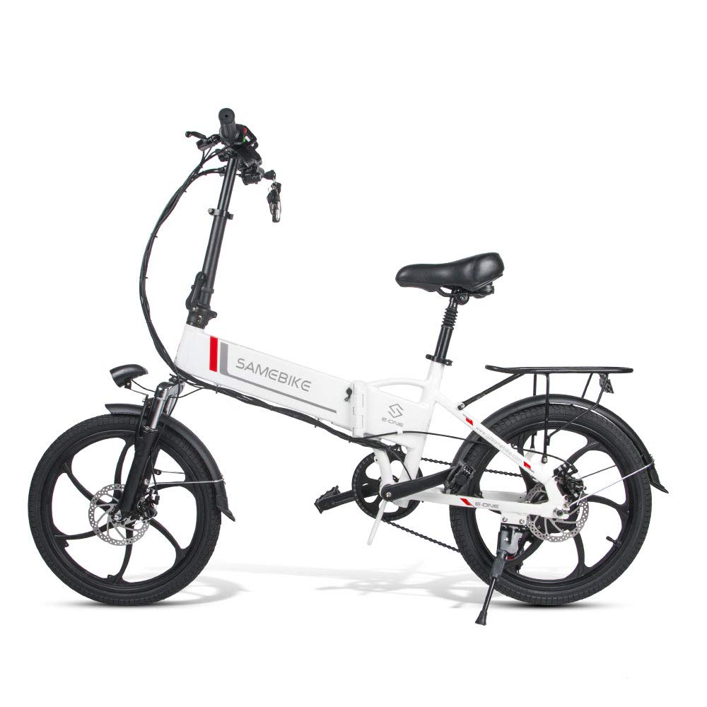 20" Folding Electric Bike for Adults,350W Electric Bicycle City Ebike Electric Bicycles for Adults with 48V 10.4AH Removable Battery, Shimano 7-Speed Electric Commuter Bike 20LVXD30 for Men Women