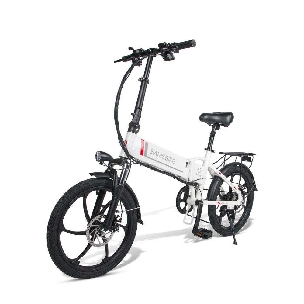 20" Folding Electric Bike for Adults,350W Electric Bicycle City Ebike Electric Bicycles for Adults with 48V 10.4AH Removable Battery, Shimano 7-Speed Electric Commuter Bike 20LVXD30 for Men Women