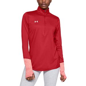 under armour women's ua locker ½ zip xxl red