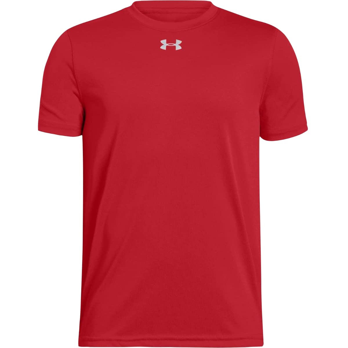 Under Armour Locker Tee Short-sleeve T-shirt, Red (600)/ Metallic Silver, Youth Medium