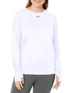 under armour women's ua locker 2.0 long sleeve md white