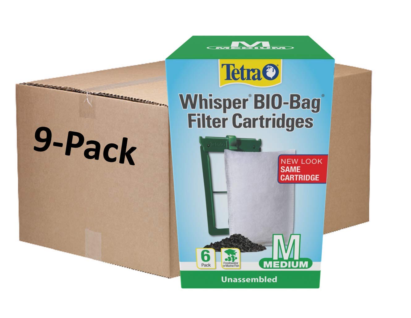 Tetra Whisper Bio-Bag Filter Cartridges for Aquariums - Ready to Use Medium