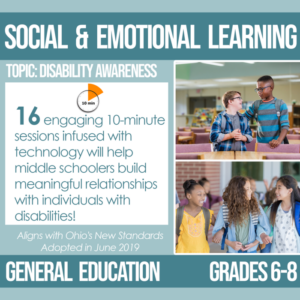 6-8 disability awareness plans for social and emotional learning