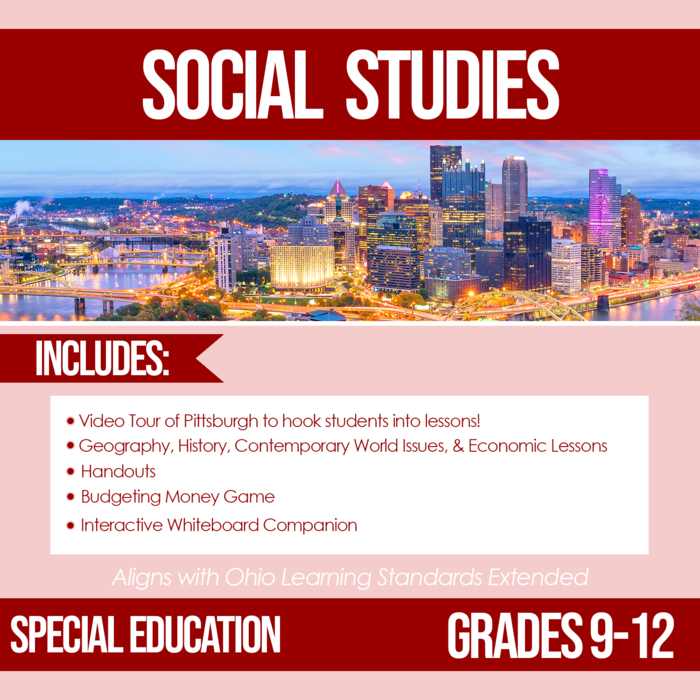 A Virtual Field Trip to Pittsburgh! Special Education Social Studies Lessons