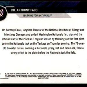 2020 Topps Now #2 Dr Anthony Fauci Nationals