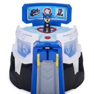 Paw Patrol, Moto Pups Moto HQ Playset Toy with Sounds and Exclusive Chase Figure and Motorcycle Vehicle