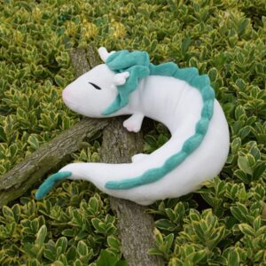 AIHANCH Dragon Neck Pillow Anime Cute Haku Dragon Pillow Anime Plush Doll Toy Kids Travel Pillows with Sleeping Eye Mask for Chrismas Birthday Gift