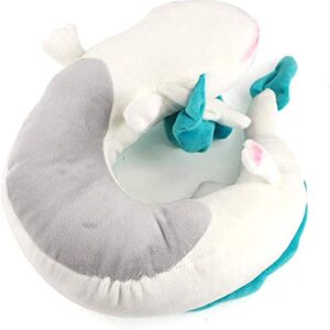 AIHANCH Dragon Neck Pillow Anime Cute Haku Dragon Pillow Anime Plush Doll Toy Kids Travel Pillows with Sleeping Eye Mask for Chrismas Birthday Gift