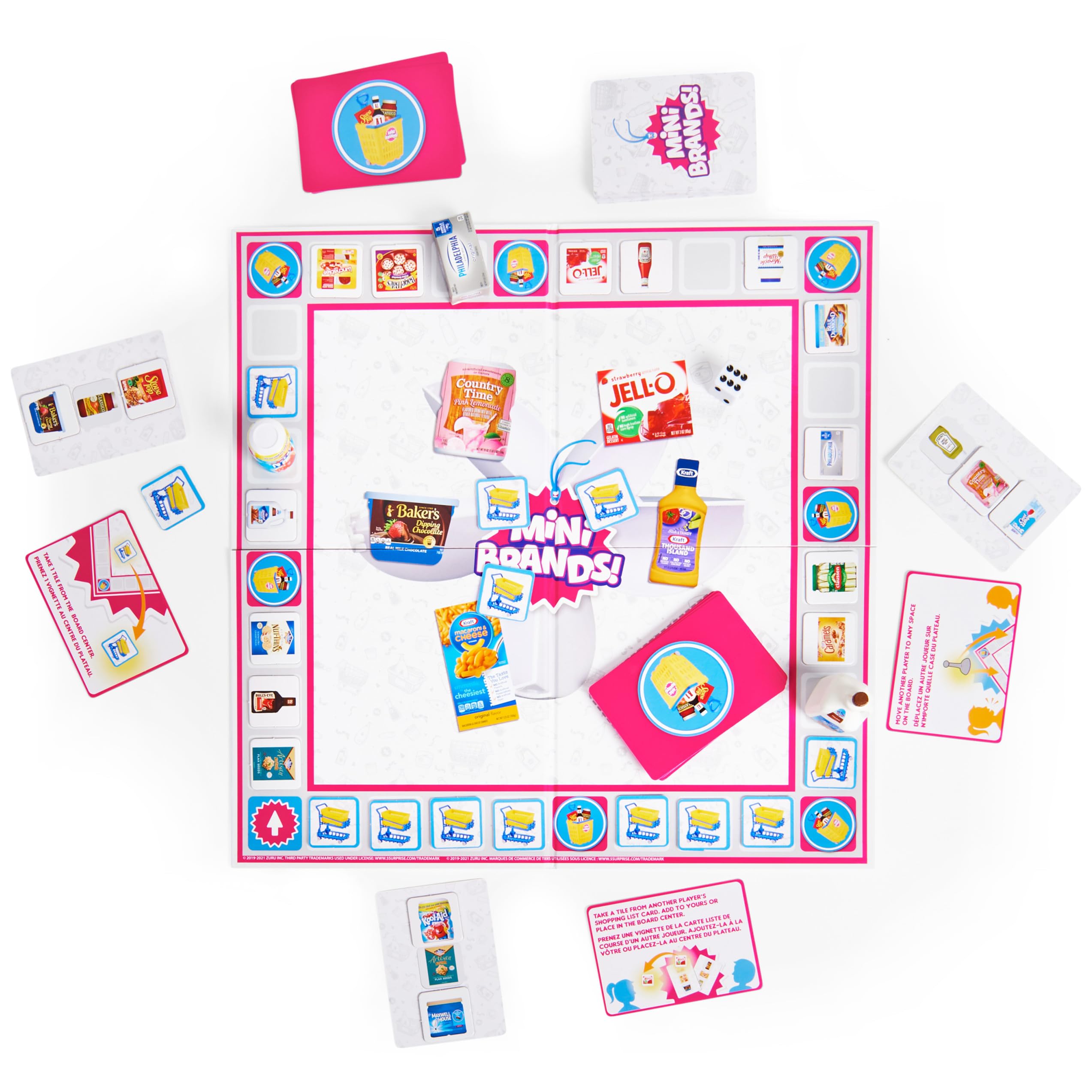 Mini Brands Mini Market Dash Food Game, for Families and Kids Ages 5 and Up