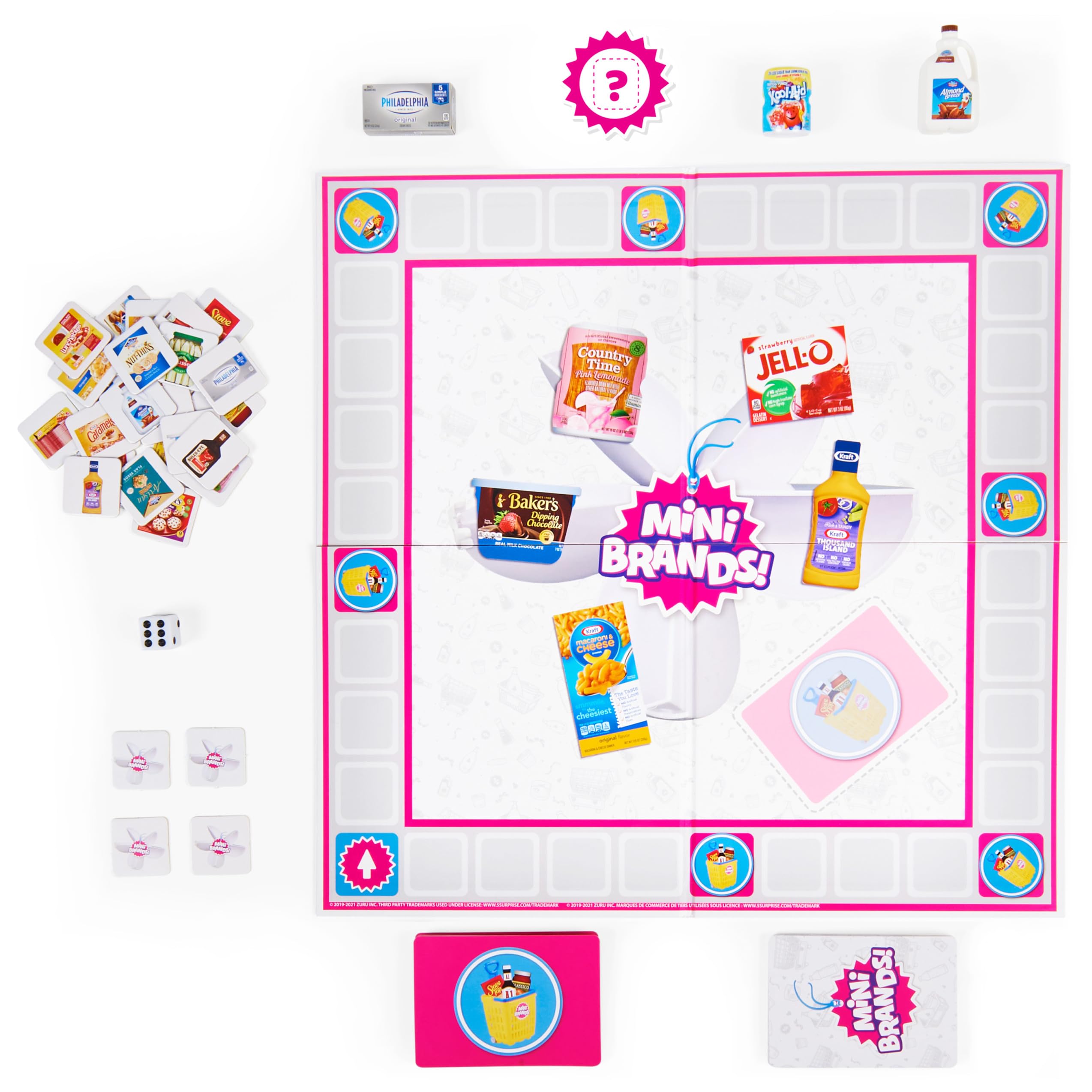 Mini Brands Mini Market Dash Food Game, for Families and Kids Ages 5 and Up