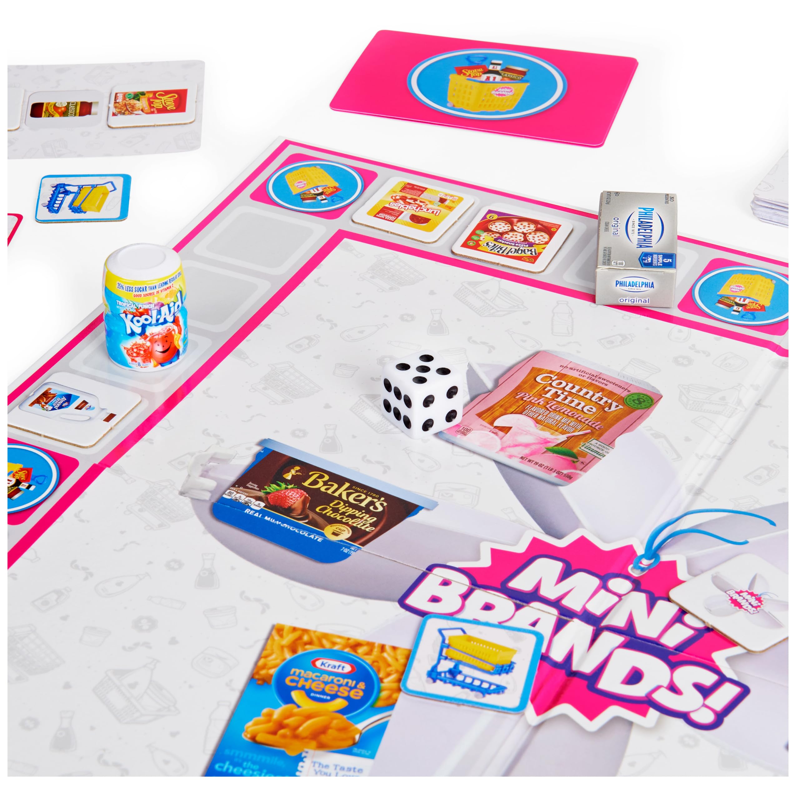 Mini Brands Mini Market Dash Food Game, for Families and Kids Ages 5 and Up