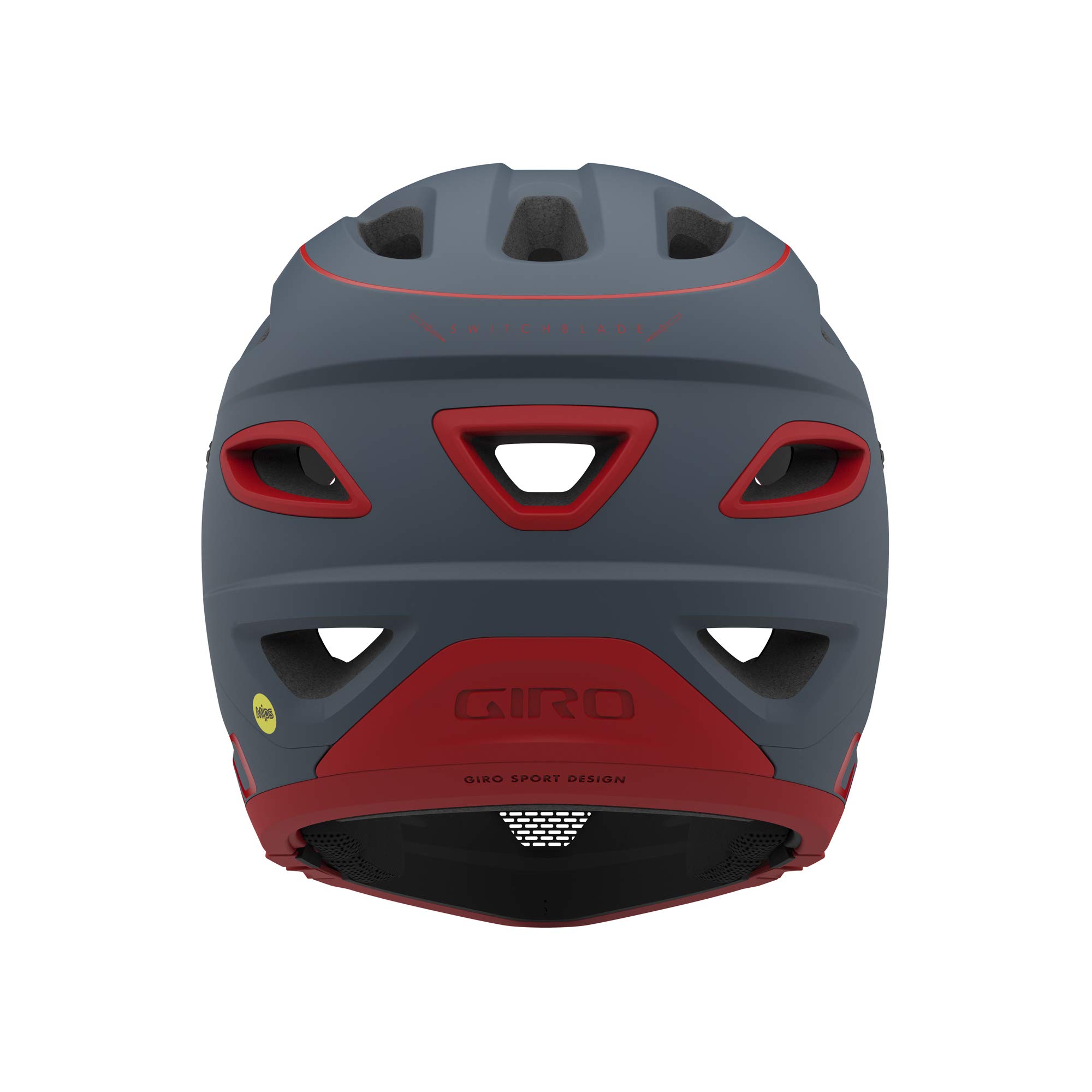 Giro Switchblade MIPS Adult Mountain Cycling Helmet - Matte Portaro Grey/Red (2021), Large (59-63 cm)