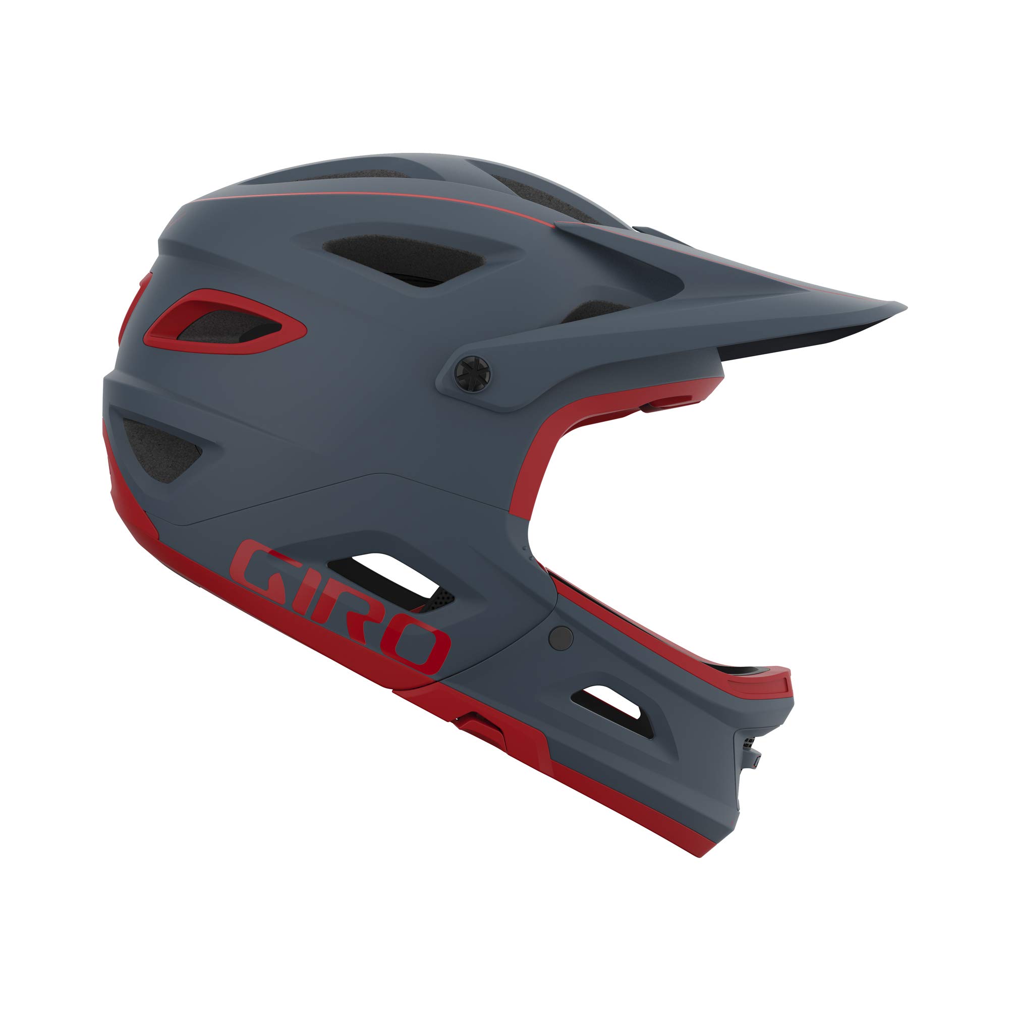 Giro Switchblade MIPS Adult Mountain Cycling Helmet - Matte Portaro Grey/Red (2021), Large (59-63 cm)