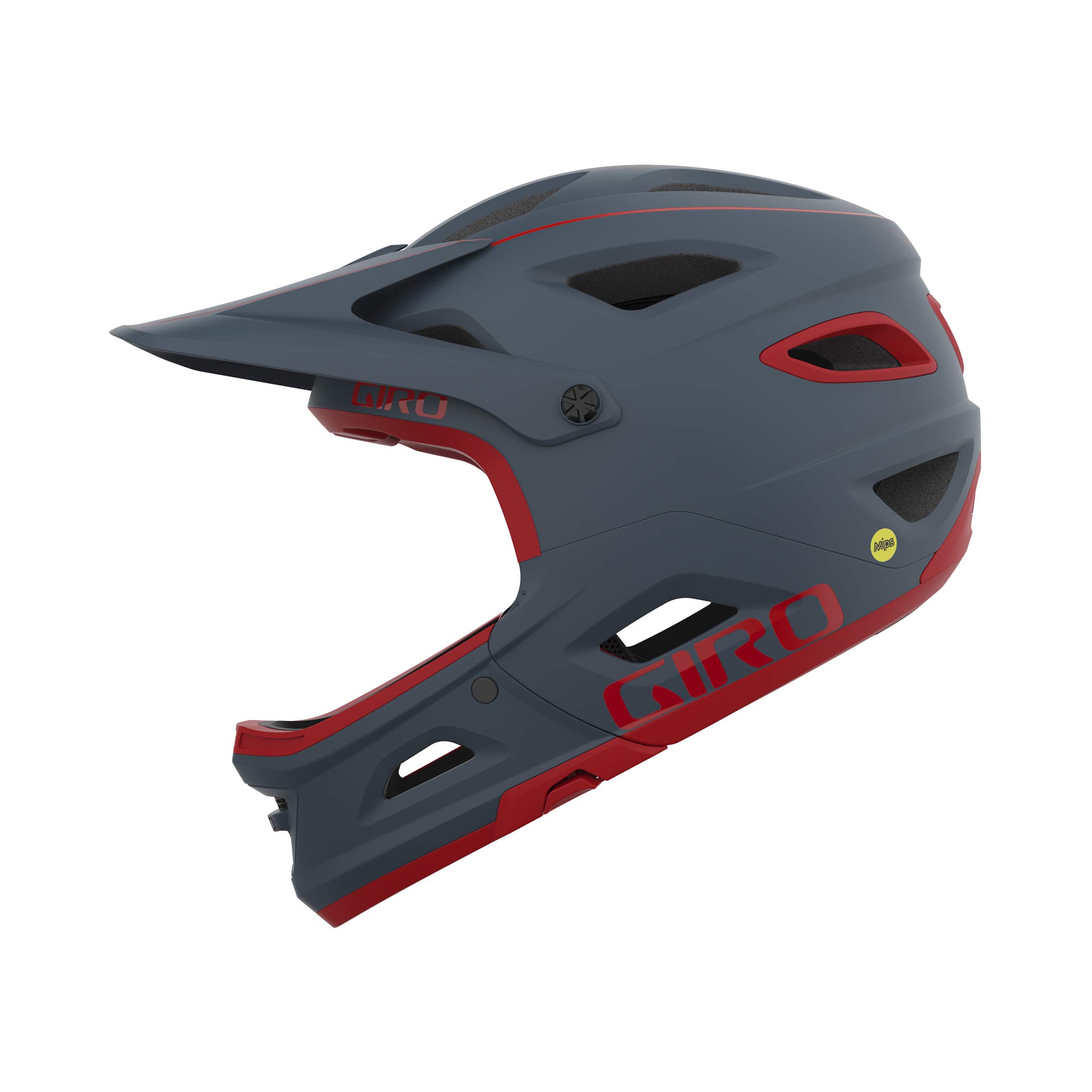 Giro Switchblade MIPS Adult Mountain Cycling Helmet - Matte Portaro Grey/Red (2021), Large (59-63 cm)