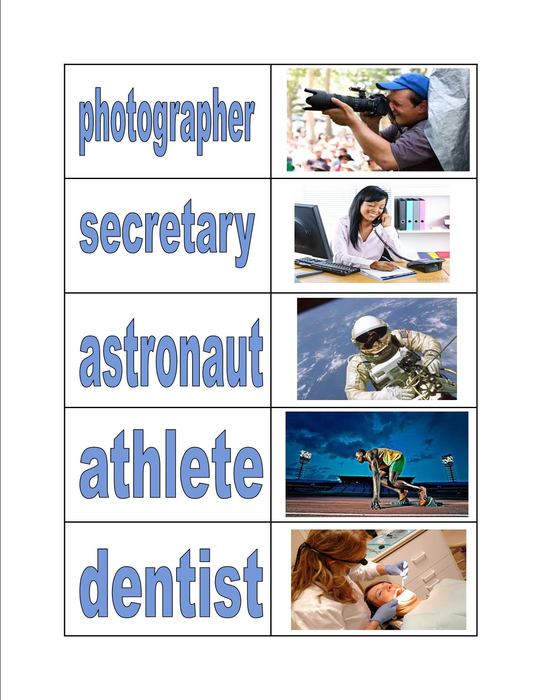 Occupations Vocabulary Activities